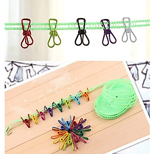 20 Pcs 2 Inch Black and White Chip Clips, PVC Coating High Elasticity Strength Steel Clothes Pins, Food Clips and Bag Clips