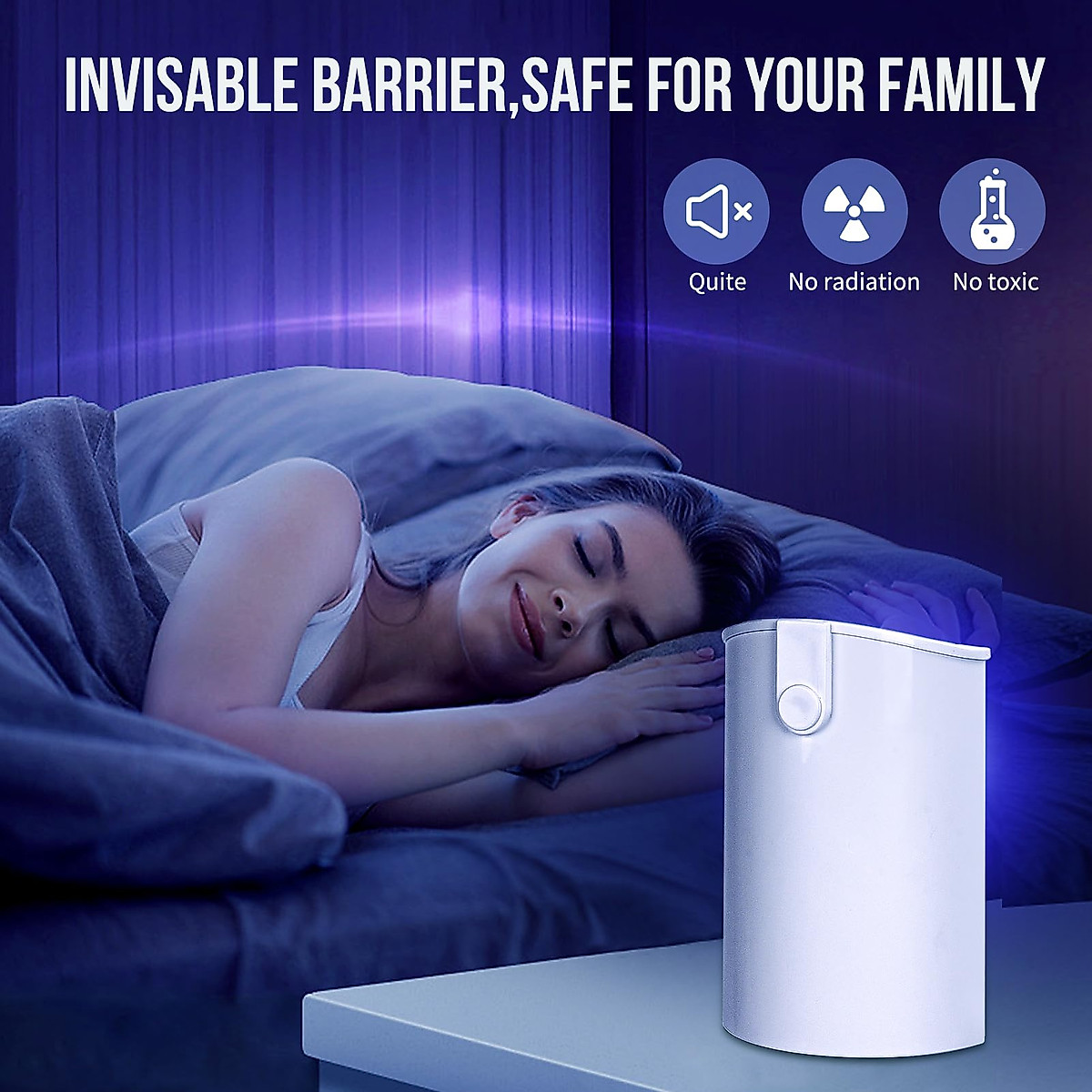 Flying Insect Trap, Indoor Plug-in Fly Trap for Home, Mosquito Killer Indoor Gnat Moth Catcher with Night UV Light, Mosquito Attractant Fly Bug Zapper for Home, Office (2 x Devices & 8 x Refills)