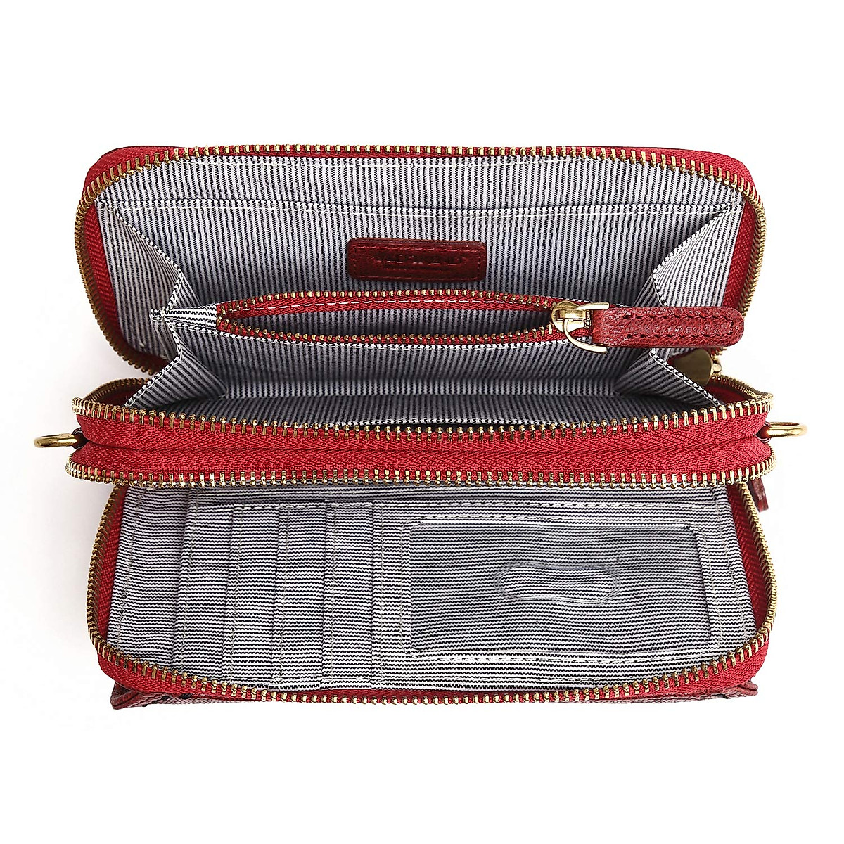 OLD TREND Genuine Leather Northwood Convertible Wallet (Red)