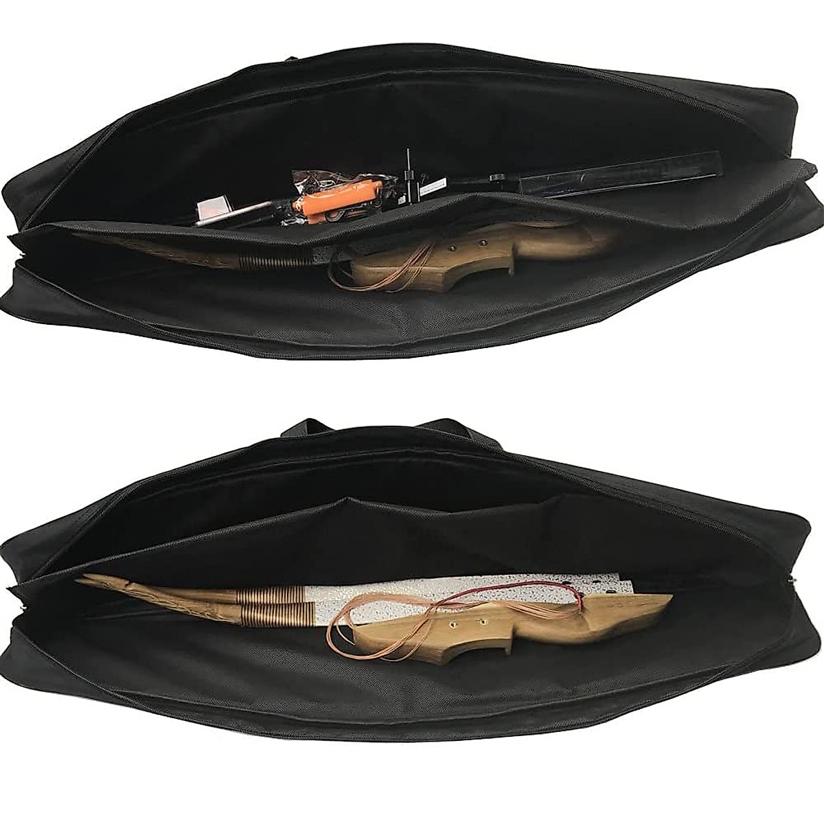 ZSHJGJR Recurve Bow Bag Takedown Recurve Bow Case Lightweight Double Layer Archery Bag to Storage Bow and Arrow Portable Outdoor Archery Bow Case Soft for Takedown Recurve Bow
