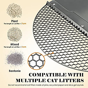 Automatic Cat Litter Box,APP Remote Control Self Cleaning Cat Litter Box,Health Tracking/57L Large Space/Safety Protection/Odor Removal/Easy to Maintain Smart Kitty Robot Litter Box for Multiple Cats