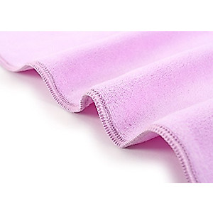 TANCANO Microfiber Hair Towel Anti Frizz Hair Wrap Super Absorbent Curly Hair Drying Towel 23.6''x47'' Large Multifunction Towel for Bath Spa Makeup, Light Purple