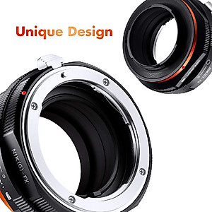 K&F Concept Lens Mount Adapter Compatible for Nikon G/F/AI/AIS/D/AF-S Mount Lens to Fujifilm Fuji X-Series X FX Mount Cameras with Matting Varnish Design for Fuji XT2 XT20 XE3 XT1 X-T2