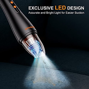Cordless Handheld Vacuum, iMMDOKIN Mini Vacuum Dusbuster Portable 8000Pa Hand Vacuum Cleaner Car Vacuum with LED Headlights, Replaceable Battery& Base for Car Interior, Pet Hair, Home, Office Cleaning