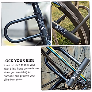 BESPORTBLE 3pcs u-Lock Heavy Duty Bike Lock U Lock Motorcycle Riding Gear Smart Motorcycle Helmet Disc Lock Small Bike Lock Bike Key Lock Mountain Bike Lock Shackle Intelligent Bicycle Lock