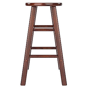 Winsome Wood Element Counter Stools, 2-Pc Set, Walnut, 24