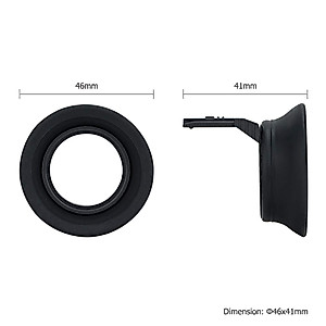 Soft Silicon Camera Viewfinder Eyecup Eyepiece Eyeshade for Fujifilm Fuji X-T30II X-T30 II X-T20 X-T10 Eye Cup Protector Cushion (Hot Shoe Mount Installation)