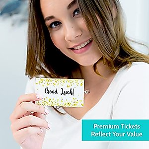 200 Raffle Tickets 3.5”x2” - Enter to Win Entry Form Cards for Contest, Raffles, Ballot Box, 50/50, Auction and More - with Space for Name, Email Address and Phone Number Fields