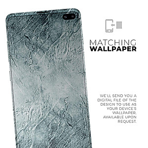 DesignSkinz Grungy Teal Wavy Abstract Surface Protective Vinyl Decal Wrap Skin Cover Compatible with The Samsung Galaxy S20 (Screen Trim & Back Glass Skin)