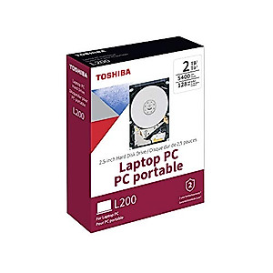 Toshiba HDWL120XZSTA L200 2TB Laptop PC Internal Hard Drive 5400 RPM SATA 6Gb/s 128 MB Cache 2.5" 9.5mm Height - 2000 Internal Bare/OEM Drive