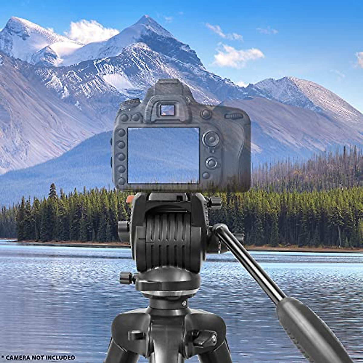 Barska AF13650 Professional Tripod with Fluid Head & Carrying Case for Spotting Scopes, Binoculars, Cameras, etc