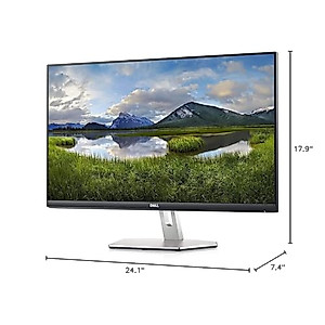 2022 Dell S2721D 27" QHD IPS LED-backlit LCD Monitor, 2560x1440 Resolution, AMD FreeSync, 75Hz Refresh Rate, 16:9 Aspect Ratio, 178 Degrees Viewing Angles,, HDMI& DisplayPort, Gray (Renewed)