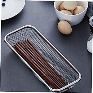 COLLBATH 1 Pc Cabinet Chopstick Rest Chopsticks Drainage Tank Stainless Steel