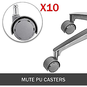 Dental Assistant Chair Hospital Nurse Stool Seat Height Adjustable PU Leather Black