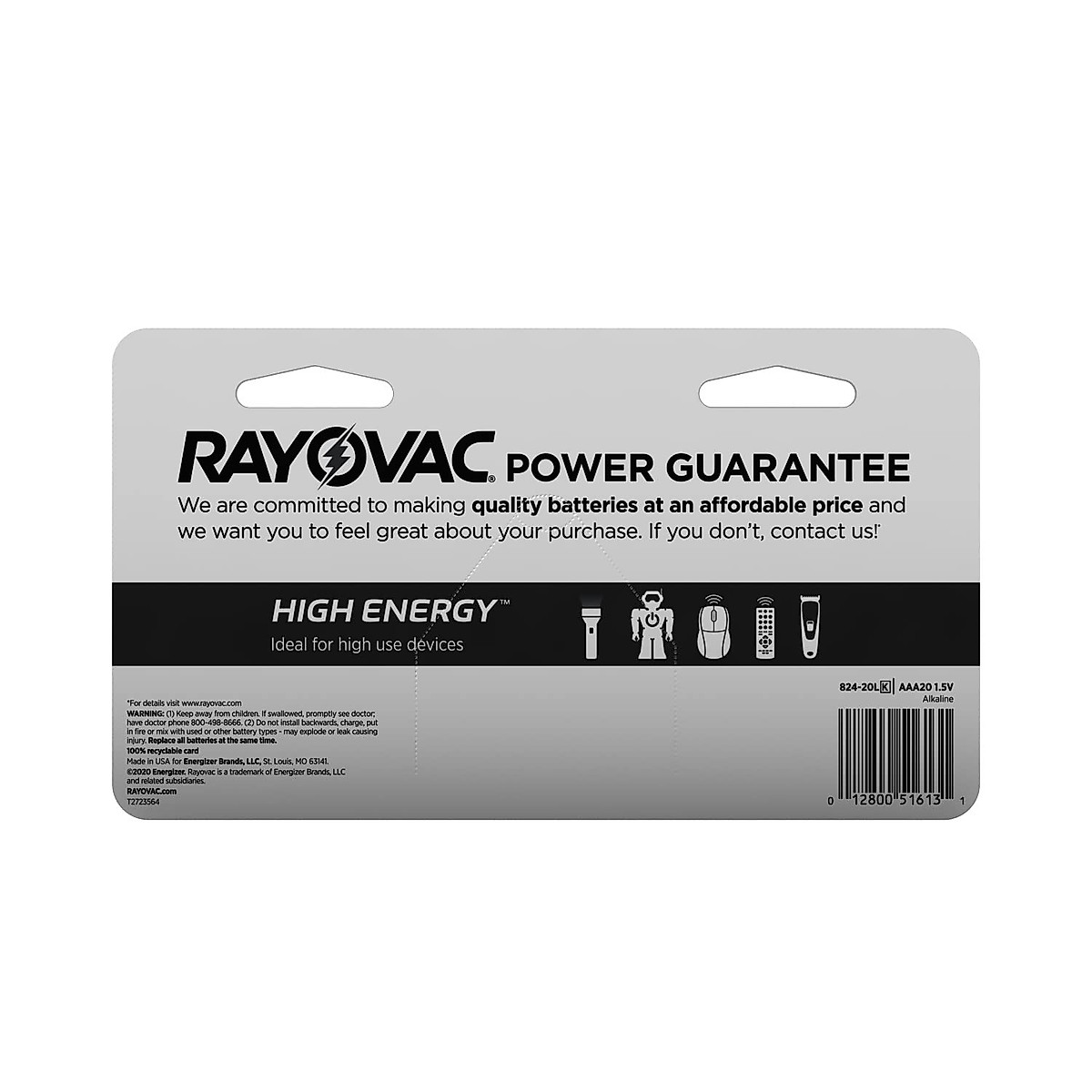 Rayovac AAA Batteries, Alkaline Triple A Batteries (20 Battery Count)