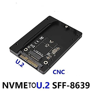 Mustpoint M.2 to U.2 Adapter - for M.2 PCIe NVMe SSDs - PCIe M.2 Drive to U.2 (SFF-8639) Host Adapter - M2 SSD Converter (U2M2E125)