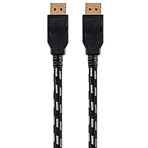 Monoprice Braided DisplayPort 1.4 Cable - 10 Feet - Gray, 8K Capable for Graphic Design, TV Walls and PC Gaming