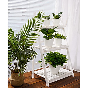 HOMENOTE Plastic Planter, 7/6/5.5/4.8/4.5 Inch Flower Pot Indoor Modern Decorative Pots for Plants with Drainage Hole and Tray for All House Plants, Succulents, Flowers, Cactus, White