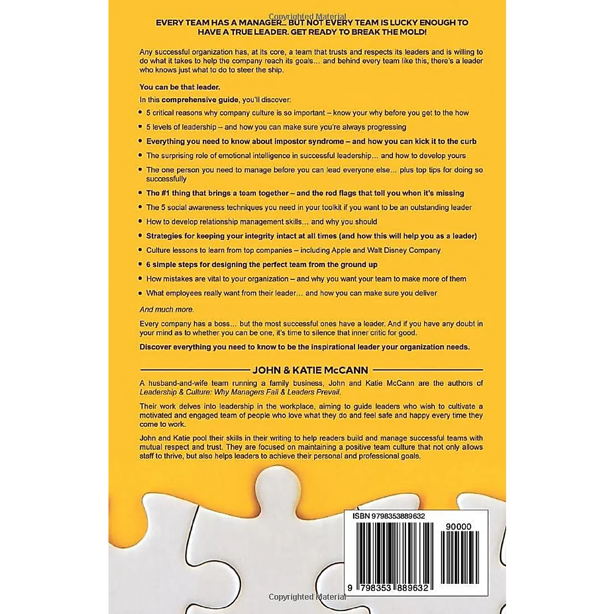 Leadership & Culture: Why Managers Fail and Leaders Prevail: The 5 Essential Leadership Skills for Creating a Culture of Belonging that Drives Performance and Loyalty Within Your Organization