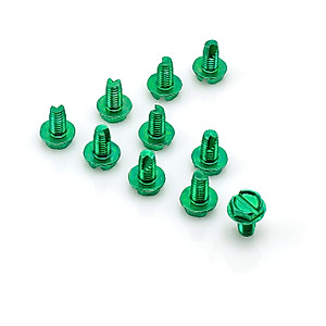 THE CIMPLE CO 100 Pack - 1/2 in (13 mm) Self Tapping Ground Screws - 10-32 Ground Screws - Electrical Grounding Screws - Hex Head Ground Screw - Stainless Steel Grounding Screw - Green, 100 Pieces