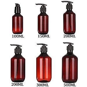 FKJLUN Soap Dispenser Pump 100/200/500ML Foaming Bottle Liquid Soap Whipped Mousse Points Bottling Shampoo Lotion Home Shower Gel Foam Pump Bottles Hand Lotion Bottle (Color : Clear)