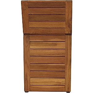 AquaTeak Spa Waste Basket with Lid