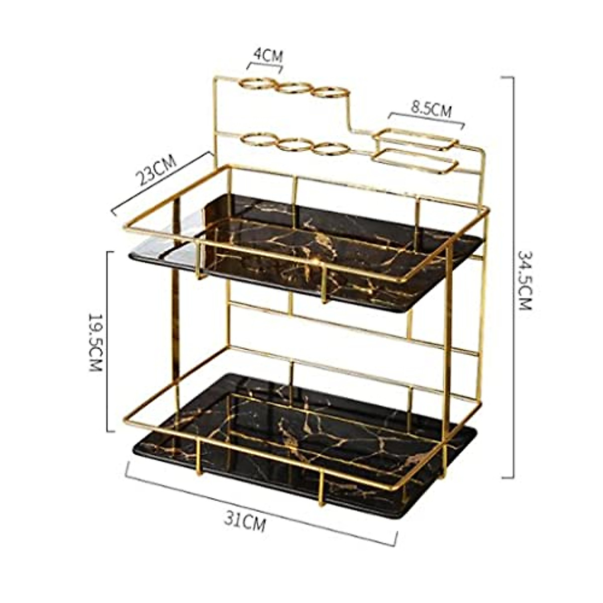 Countertop Rack Toilet Bathroom Toilet Rack Desktop Hand Washing Makeup Wash Table Storage Rack Box (Color : D, Size : Multi-Layer)