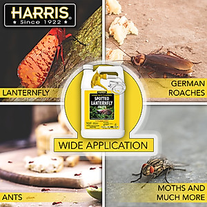 Harris Spotted Lantern Fly Killer, Odorless and Non Staining Ready to Use Spray, 128oz