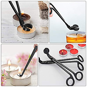 Hemoton Wedding Favors 3pcs Candle Accessory Set Candle Cutter Candle Snuffer Candle Wick Trimmer Candle Wick Dipper Candle Extinguisher for Wedding Valentines Day Holiday
