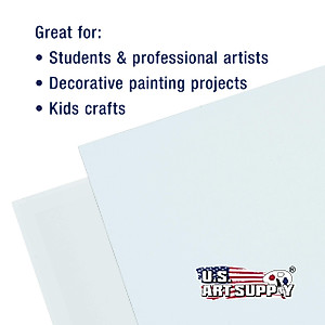 US Art Supply 12 X 12 inch Professional Artist Quality Acid Free Canvas Panel Boards for Painting 12-Pack (1 Full Case of 12 Single Canvas Board Panels)