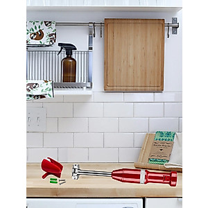 ZYRELYNX Hand Blender Mount, Hand Blender Holder Compatible with KitchenAid Corded Hand Blender KHBV53, Mixer Accessories, Red, 1 Pack