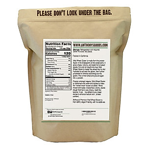 Anthony's Vital Wheat Gluten, 4 lb, Vegan, Non GMO, Keto Friendly, Low Carb
