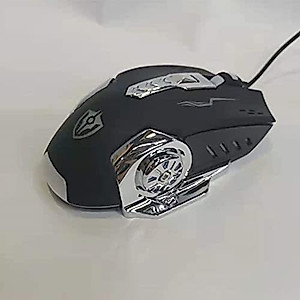 Lazy Pad,uvvy Ergonomic Design USB Wired Gaming Mouse Optical 2000dpi Computer Mice Wired Mouse Notebook for Home Office School