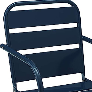Crosley Furniture CO1030-NV Brighton Retro Metal Chair, Navy