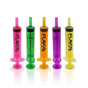 FLAVORx Rainbow Dose Oral Dosing Syringes | No More Medicine-Time Meltdowns! | 5 Uniquely Colored Syringes | 10ml (2tsp) Each | 3 Bottleneckers Included | New & Improved!