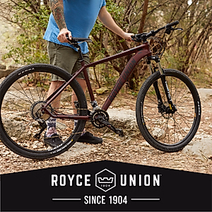 ROYCE UNION RHT Lightweight Aluminum Mountain Bike (Wine), 17.5 Inch Frame, 22 Speed Shimano Drivetrain, 29" Wheels