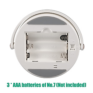 Digital Kitchen Timer for Cooking, Timer Large Display Magnetic, Countdown Timer with 3-Level Volume Adjustable Easy for Cooking and Led Timers for Seniors and Kids to Use (White)