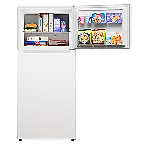 Kenmore 4661352 30" W Top Freezer Refrigerator with Adjustable Glass Shelving, Humidity Control Crispers, Quiet and Energy Efficient Inverter Compressor, White