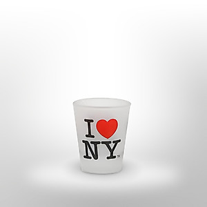 City-Souvenirs I Love NY Shot Glass, Frosted