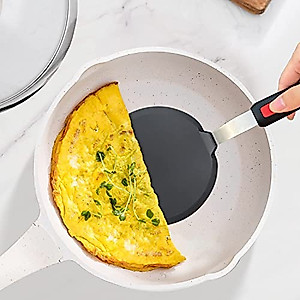 Silicone Spatula Turner, VOVOLY 3-Pack Spatula Set for Nonstick Cookware, BPA Free Rubber Spatulas, Heat Resistant Kitchen Utensil, No Scratch or Melting, Ideal for Egg, Cookie, Crepe, Burger, Pancake