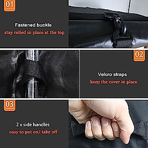 WOMACO Sheet Pan/Bun Pan Rack Cover, Waterproof Bread Rack Cover with Vents & Convenient Handles, 20-Tier Bakery Rack Covers with Zippers (10-Tier (23" W x 28" D x 33" H))