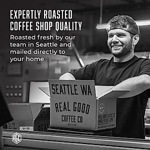 Real Good Coffee Company - Whole Bean Coffee - Organic Single Origin: Guatemala Medium Roast Coffee Beans - 2 Pound Bag - 100% Whole Arabica Beans - Grind at Home, Brew How You Like