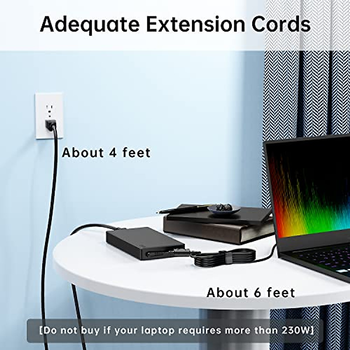 230W AC Charger for Acer Predator Helios 300 PH315-53 PH315-54 PH317-55, Predator Triton Gaming Laptop PT515-52, Acer 230 Watt Power Adapter Supply Cord