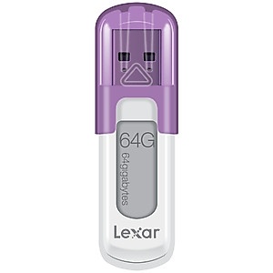 Lexar 64GB JumpDrive V10 USB Flash Drive Memory Stick - Purple