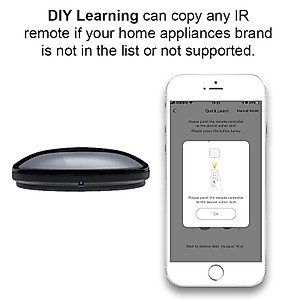 Smart IR Remote Control,All in One WiFi IR Blaster Control, Universal Infrared Remote Control for TV DVD Air Conditioner STB etc,Compatible with Alexa, Google Assistant No hub
