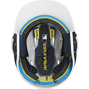 Rawlings | MACH Batting Helmet | Matte Black/White | Senior (6 7/8" - 7 5/8")