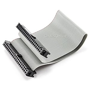 CablesOnline, 6-inch 40-Pin 2x20 2.54mm-Pitch Female/Female 40-wire IDC Flat Ribbon Cable, FR-4006