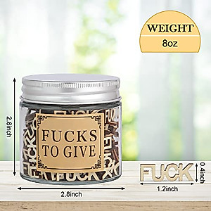 FUCKS to Give, Jar(8oz)of FUCKS Gag Gifts for Valentine's Day ,Anniversary,Chrismas,Holiday,Birthday,Make Family Laugh Out Loud "Fuck to Give". (FUCKS to Give)