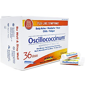 Boiron Oscillococcinum Homeopathic Medicine for flu-Like Symptoms, White, 36 Count