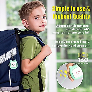 Safe Sound Personal Alarm,3 Pack130 dB Loud Siren Song Emergency Self-Defense Security Alarm Keychain with LED Light, Personal Sound Safety Siren for Women, Men, Children, Elderly (Black/Purple/Green)